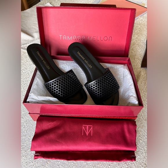 Tamara Mellon | Other | Copy Tamara Mellon Flat Ladies Slipper Black ...